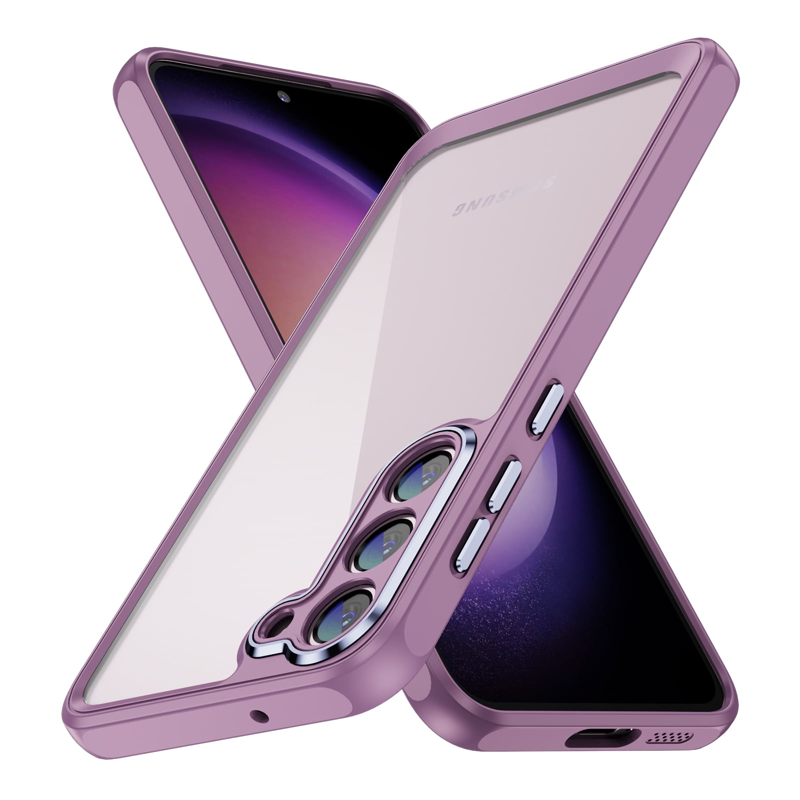 for Samsung Galaxy S24 Plus Case, Luxury Soft Silicone Bumper Frame ...