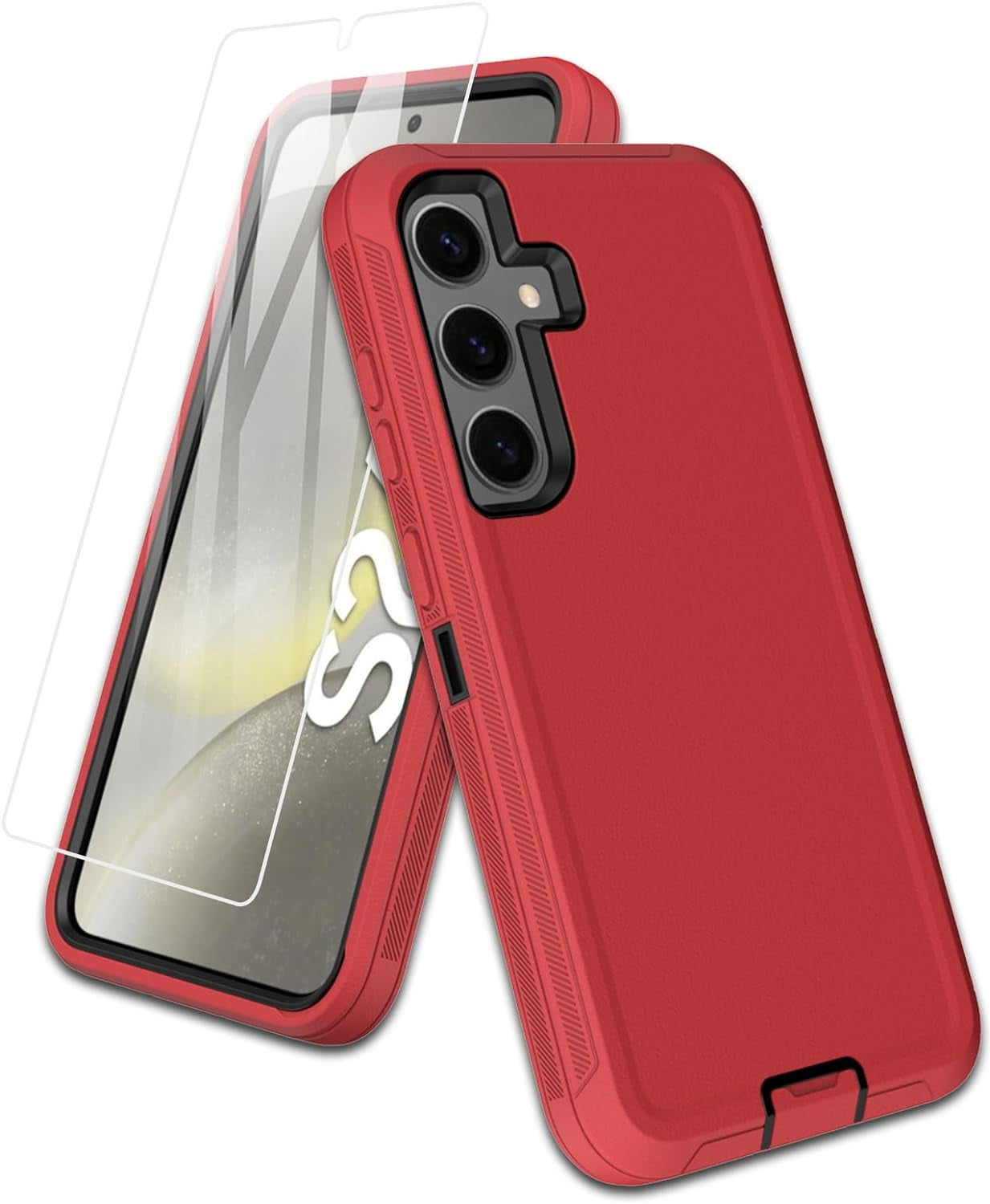 for Samsung Galaxy S24-Plus Case, Port Protection, Full-Body Silicone ...