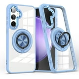 for Samsung Galaxy S24 Plus Clear Case with Stand, 360° Rotatable ...
