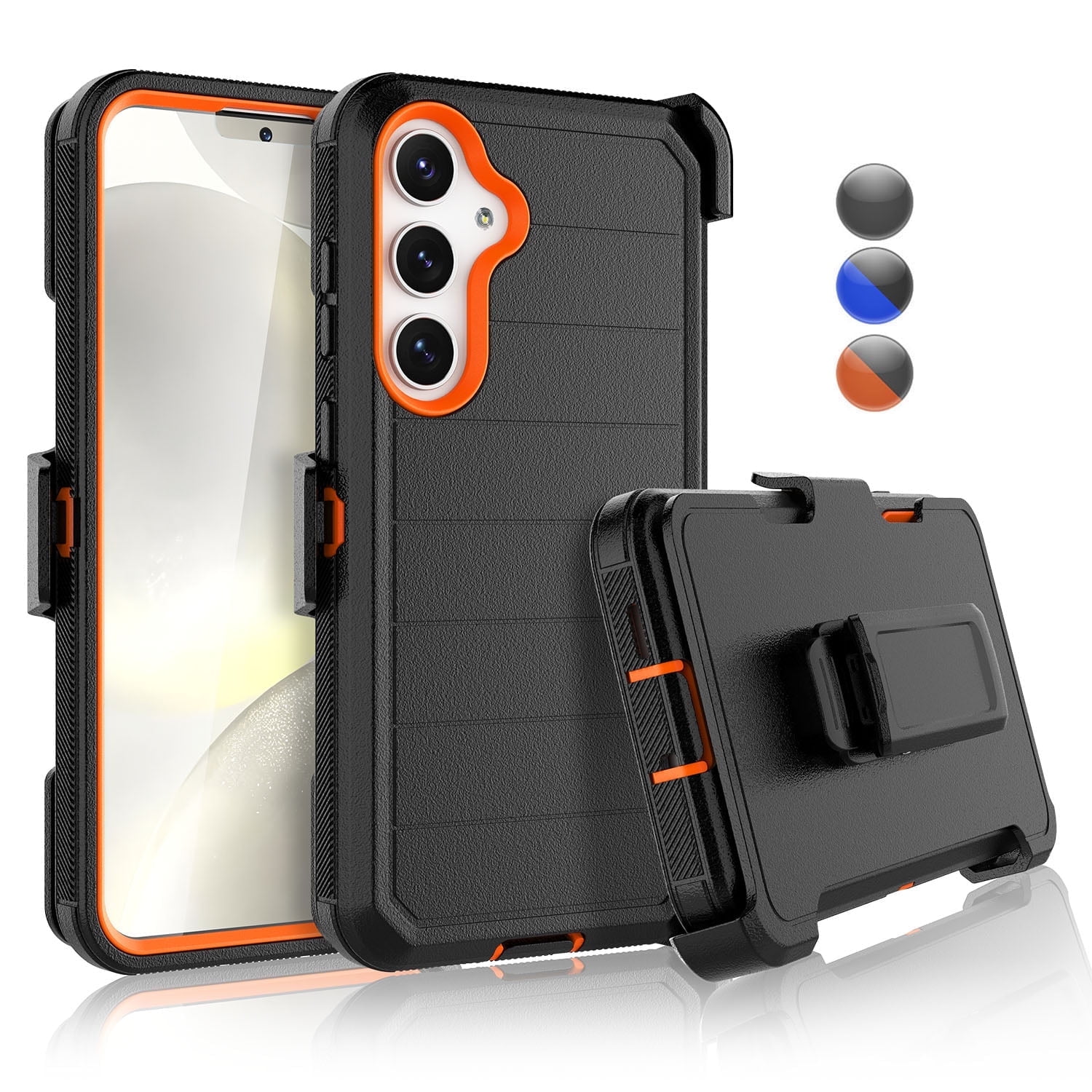 Samsung Galaxy S24,S24+ Plus/S24 Ultra Case, Heavy Duty Rugged Defender ...