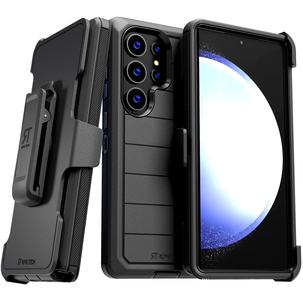 for Samsung Galaxy S24 Ultra (2024) Case with Belt Clip Holster ...