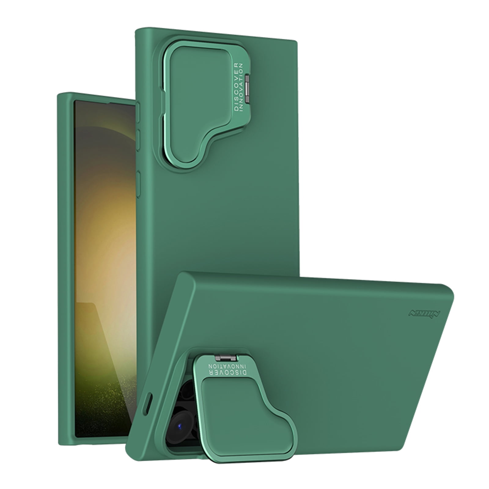 for Samsung Galaxy S24 Ultra Back Case, Built-in Sliding Camera Cover ...