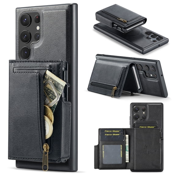 for Samsung Galaxy S24 Ultra Back Wallet Phone Case with RFID Blocking ...