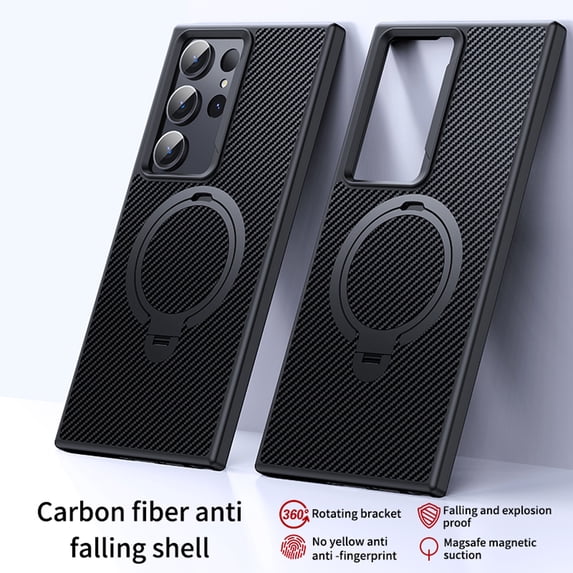 for Samsung Galaxy S24 Ultra Carbon Fiber Case, Luxury Slim Thin ...
