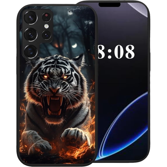for Samsung Galaxy S24 Ultra Case,Black Soft TPU Silicone Shockproof ...