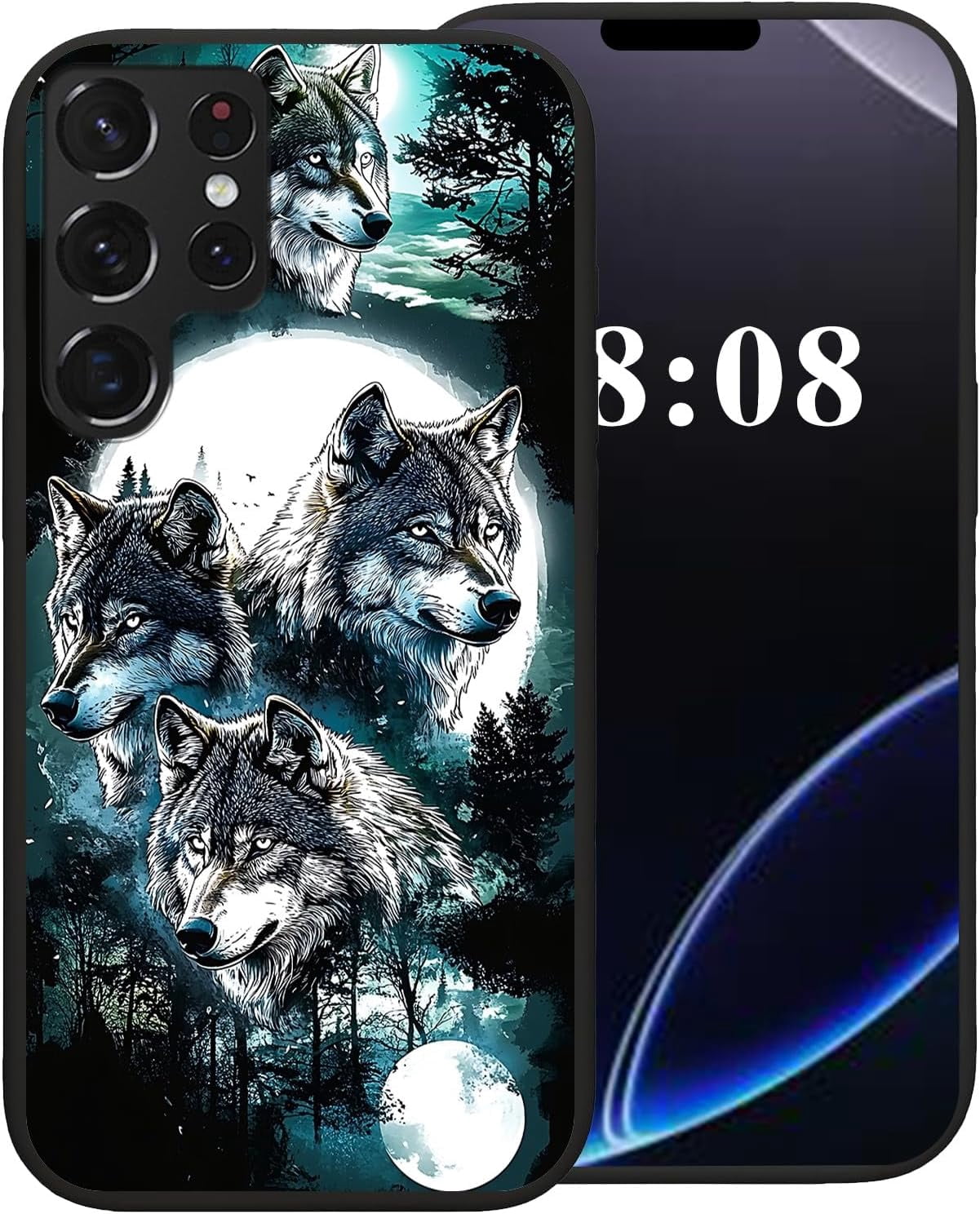 for Samsung Galaxy S24 Ultra Case,Black Soft TPU Silicone Shockproof ...
