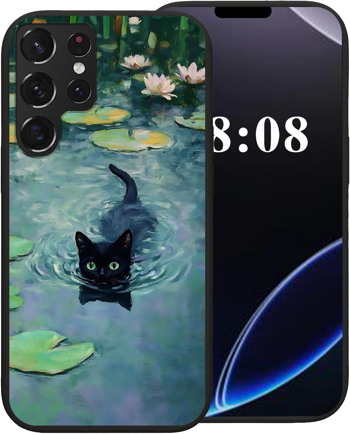 for Samsung Galaxy S24 Ultra Case,Black Soft TPU Silicone Shockproof ...