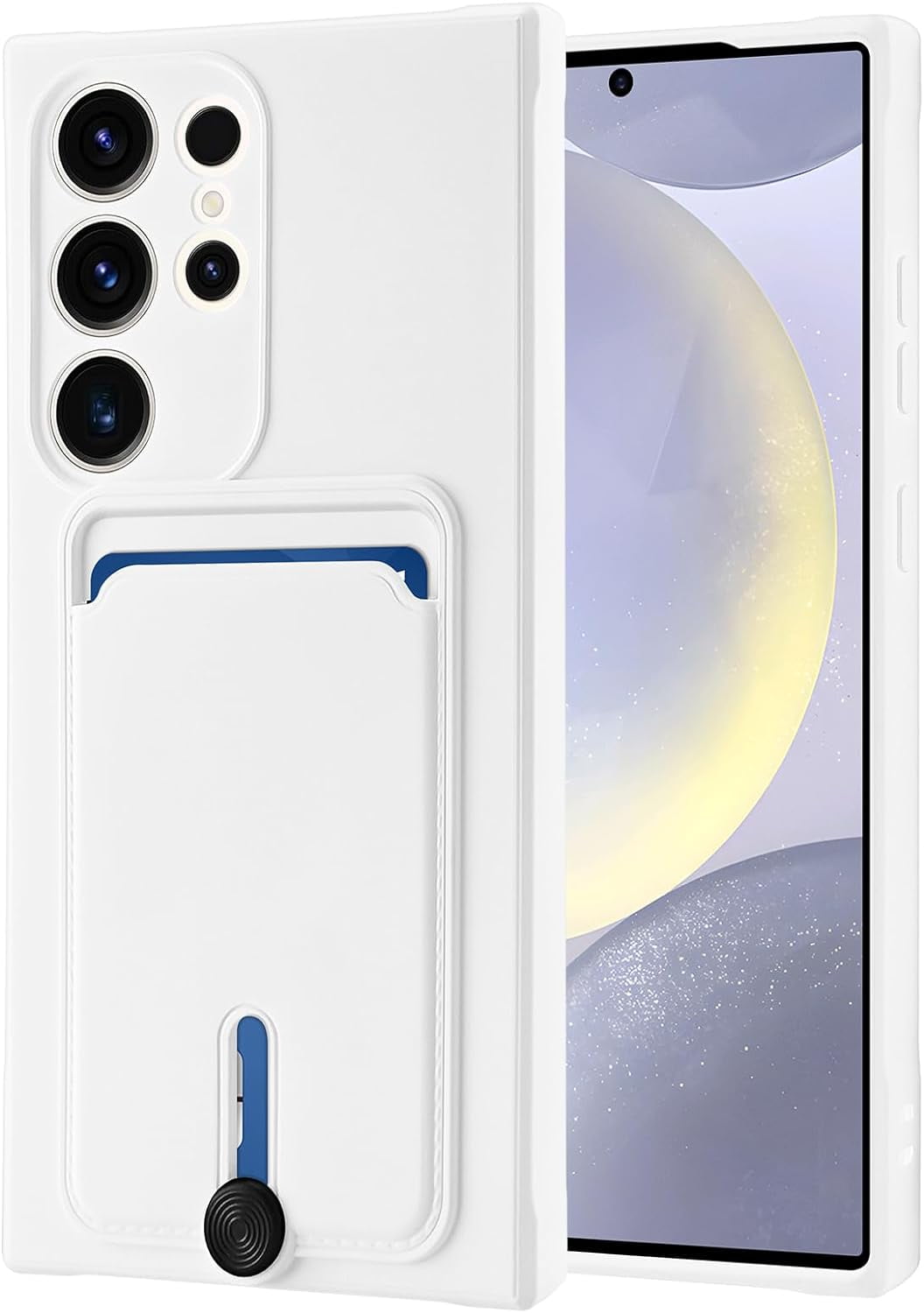 for Samsung Galaxy S24 Ultra Case with Card Holder Cover Microfiber ...