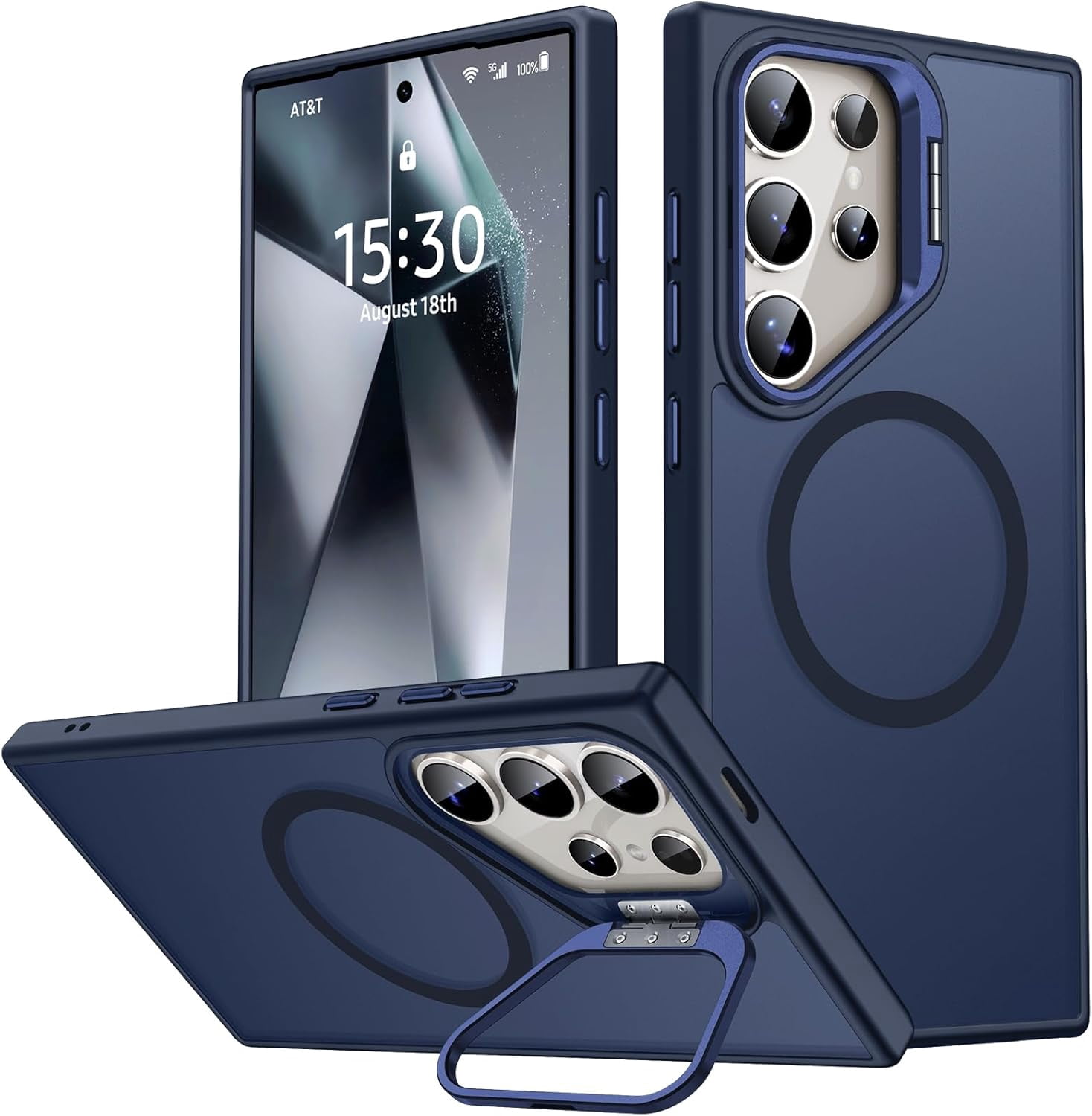 for Samsung Galaxy S24 Ultra Case, Slim S24 Ultra Case with Stand ...