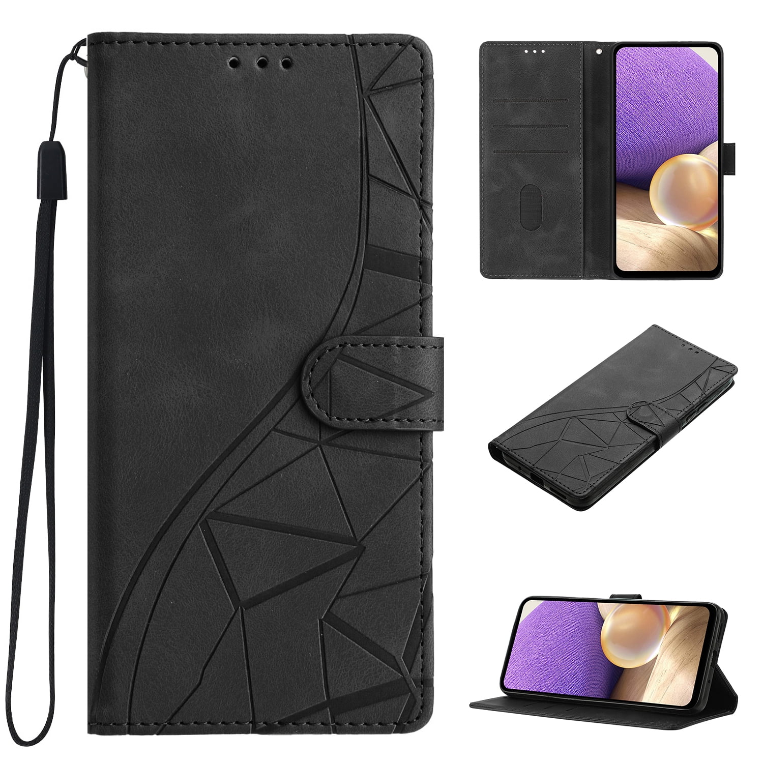 for Samsung Galaxy S24 Ultra Case Wallet, Men Women Flip Folio Cover ...