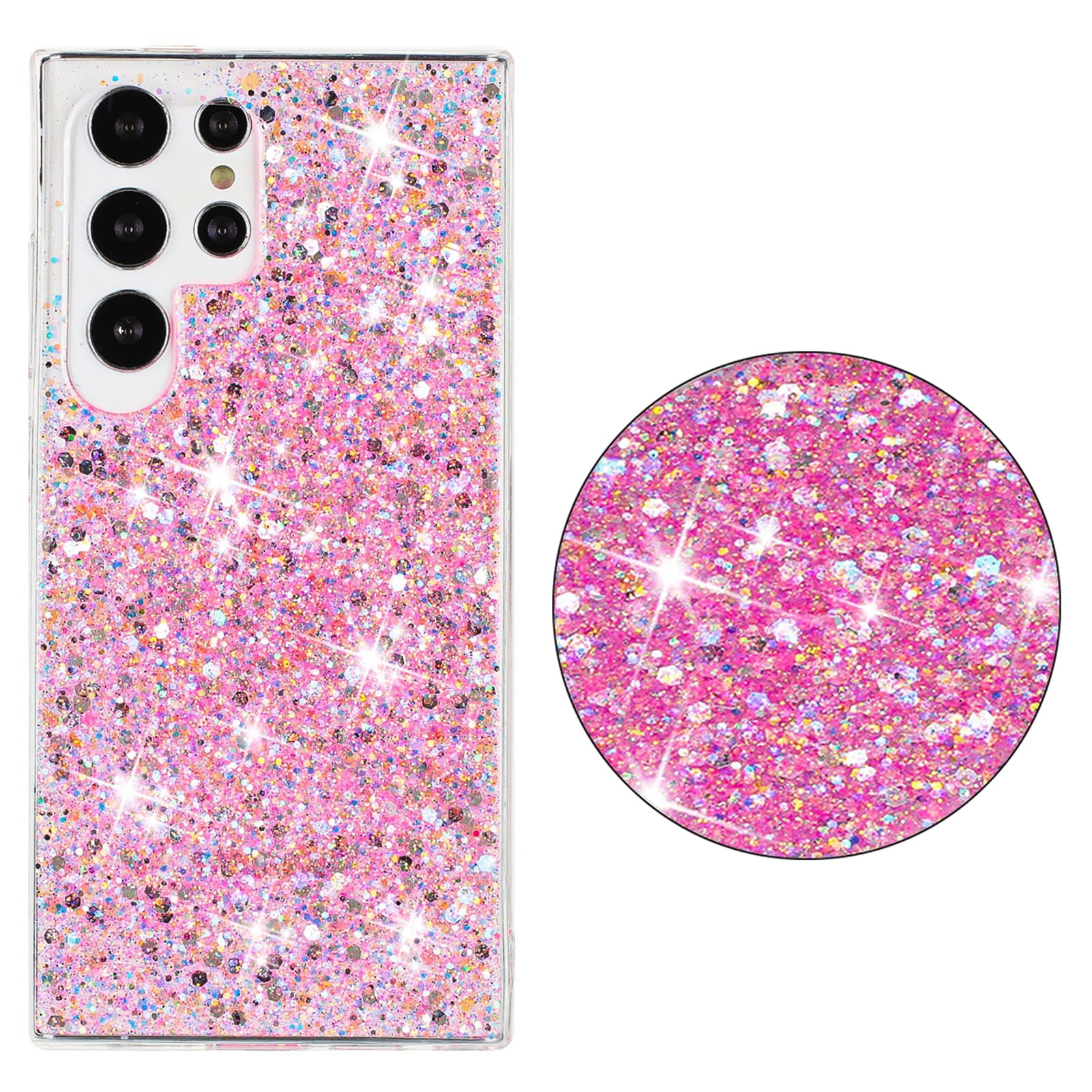 for Samsung Galaxy S24 Ultra Glitter Case, Cute Bling Sparkle Shiny ...