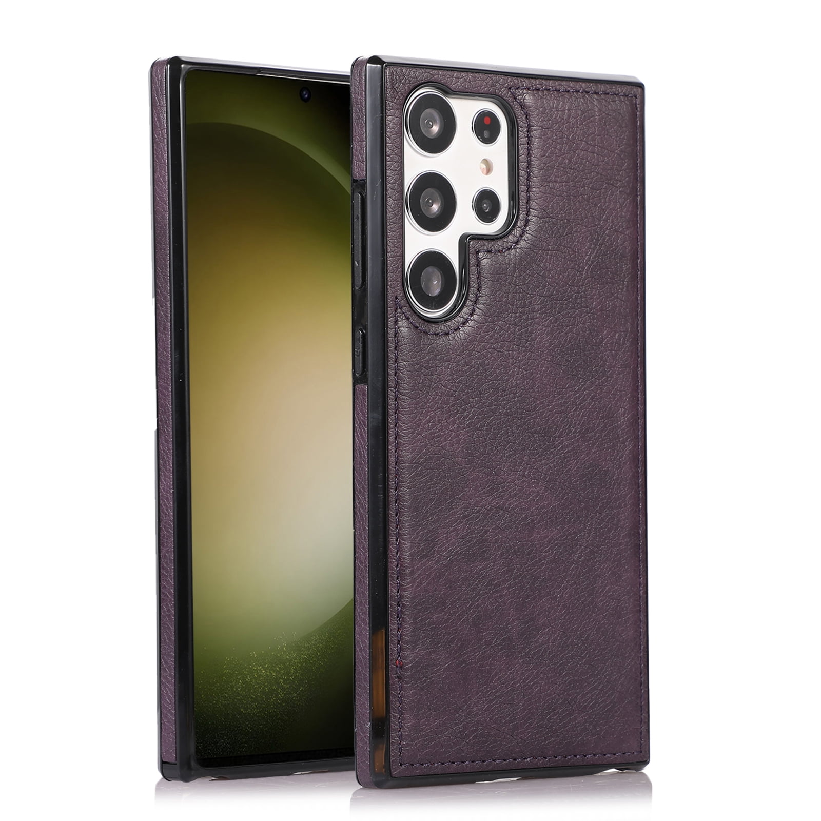 for Samsung Galaxy S24 Ultra Phone Case, Classic TPU + PU Leather Anti ...