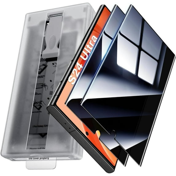 for Samsung Galaxy S24 Ultra Screen Protector Privacy [Auto Alignment ...