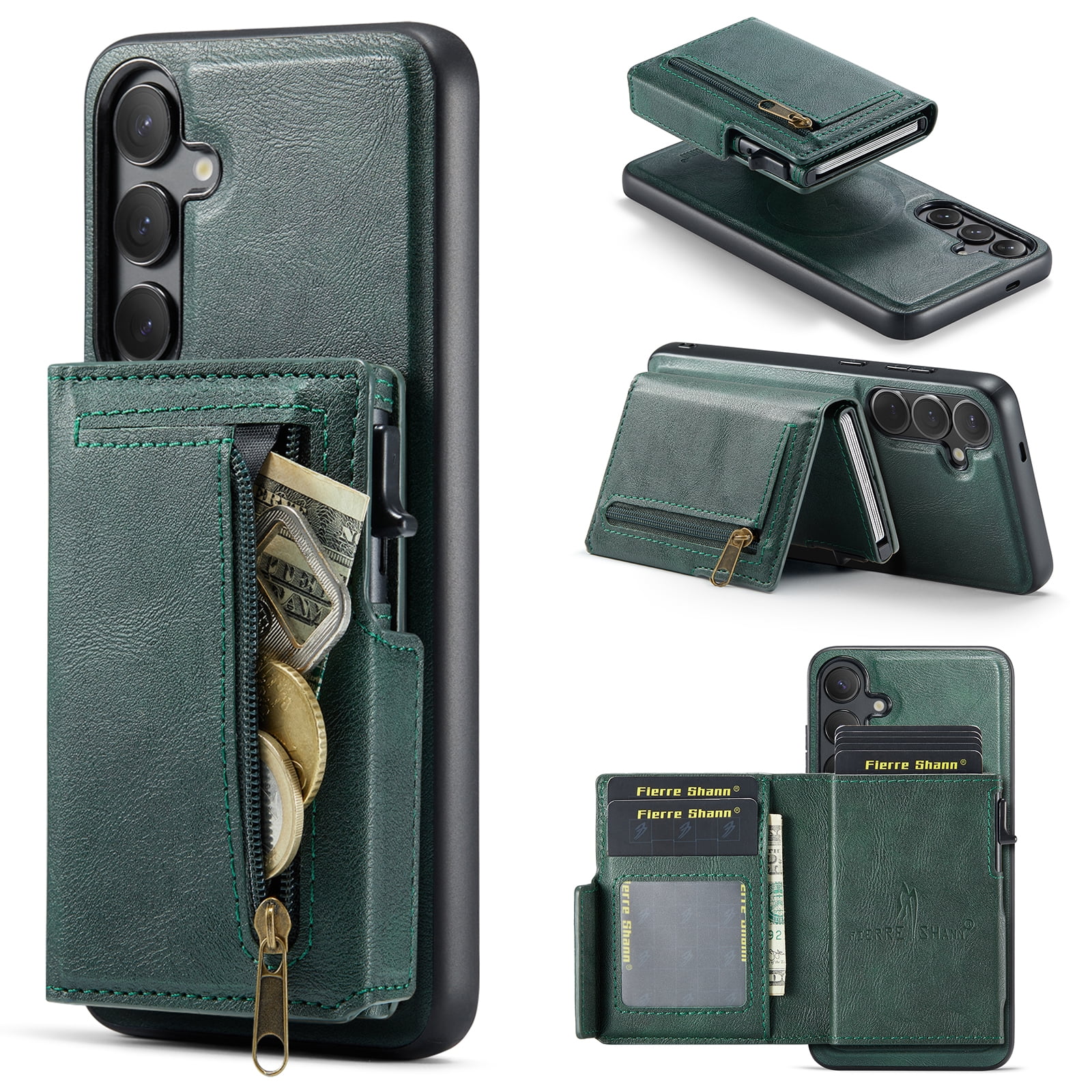 for Samsung Galaxy S25 Back Wallet Phone Case with RFID Blocking ...