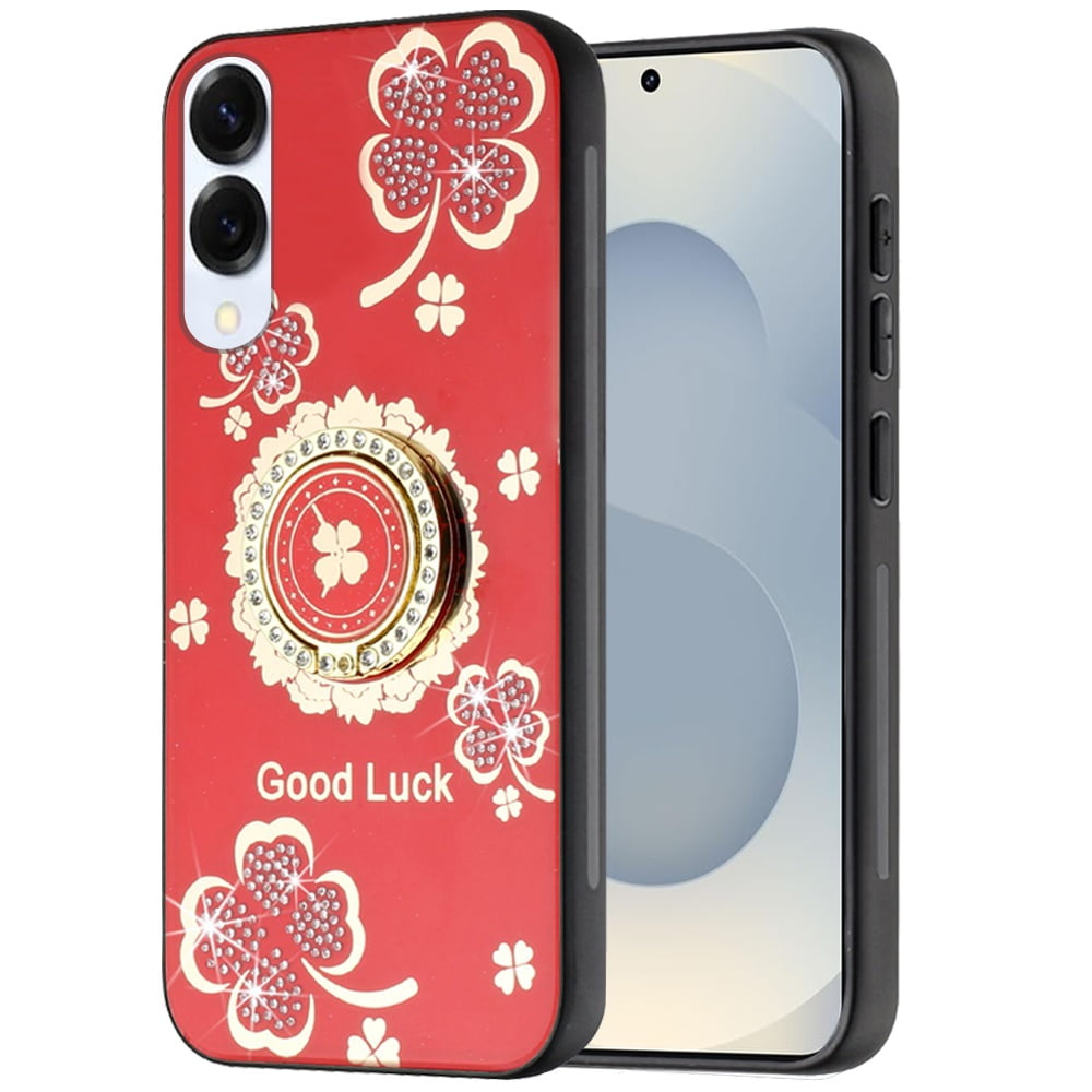 For Samsung Galaxy S25 EDGE Case, Diamonds 3D Fashion Floral Bling ...