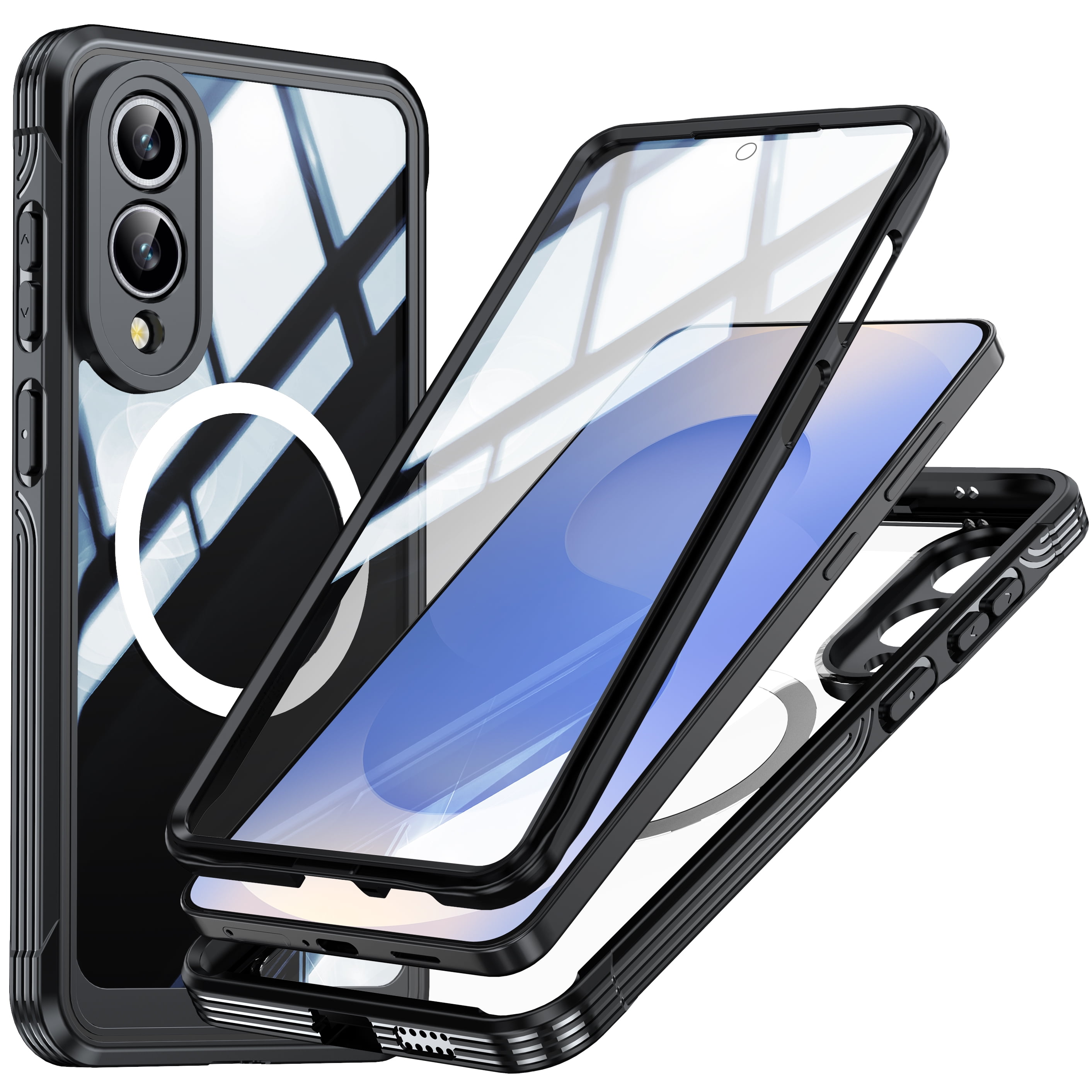 for Samsung Galaxy S25 Edge Case, [Compatible with Magsafe] Full-Body ...