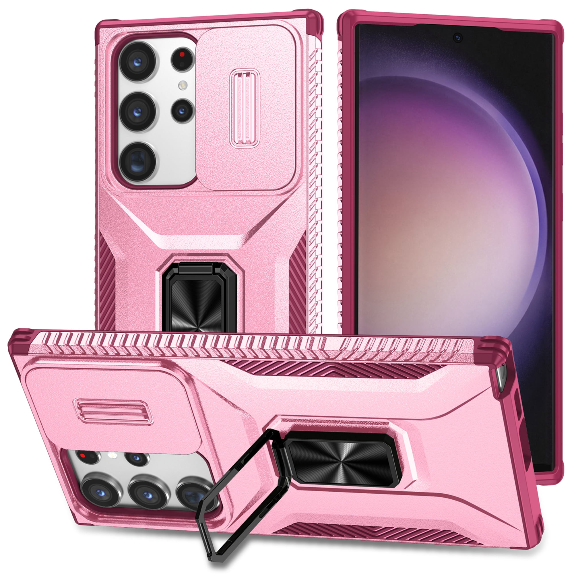 for Samsung Galaxy S25 Edge Case with Sliding Camera Cover, [Full ...