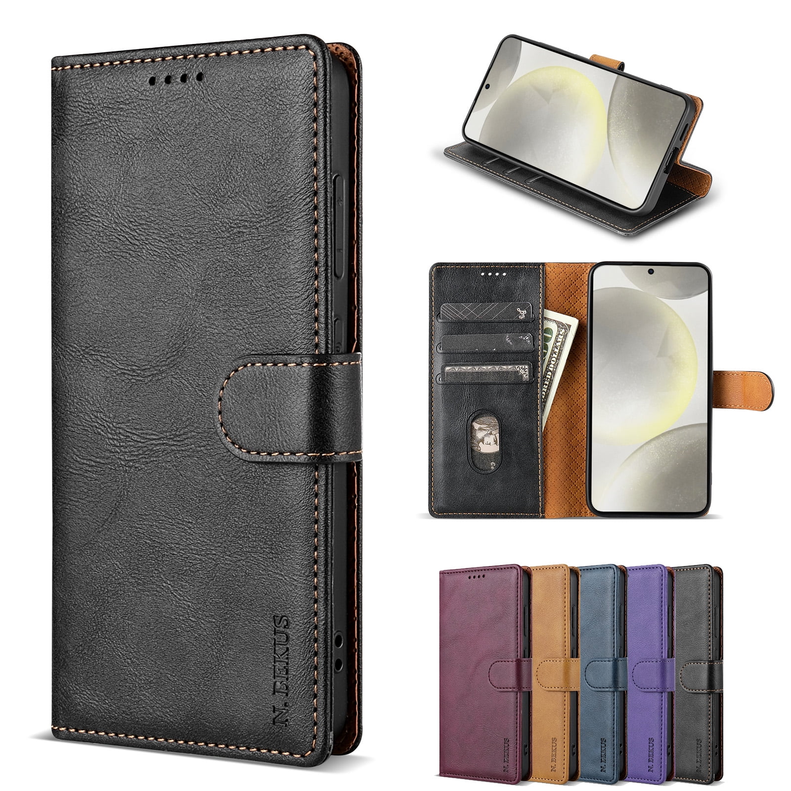 for Samsung Galaxy S25 Edge Wallet Case with RFID Blocking Credit Card ...