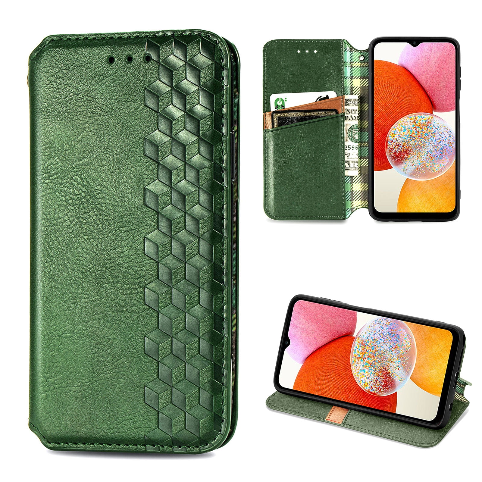 for Samsung Galaxy S25 Edge Wallet Case, Vintage PU Leather Flip Case ...