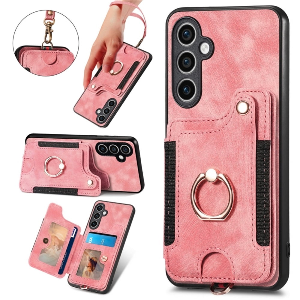 for Samsung Galaxy S25 FE 5G Phone Case Wallet with Card Holder,PU ...