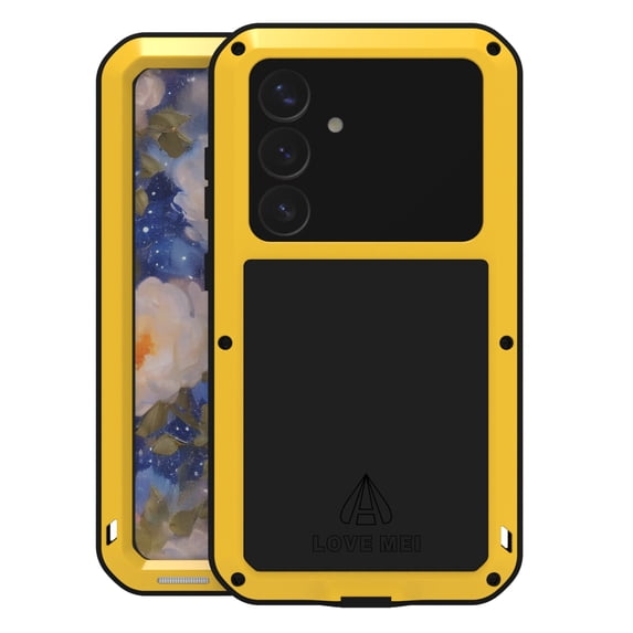 for Samsung Galaxy S25 Metal + Silicone Case, Heavy Duty Shockproof ...