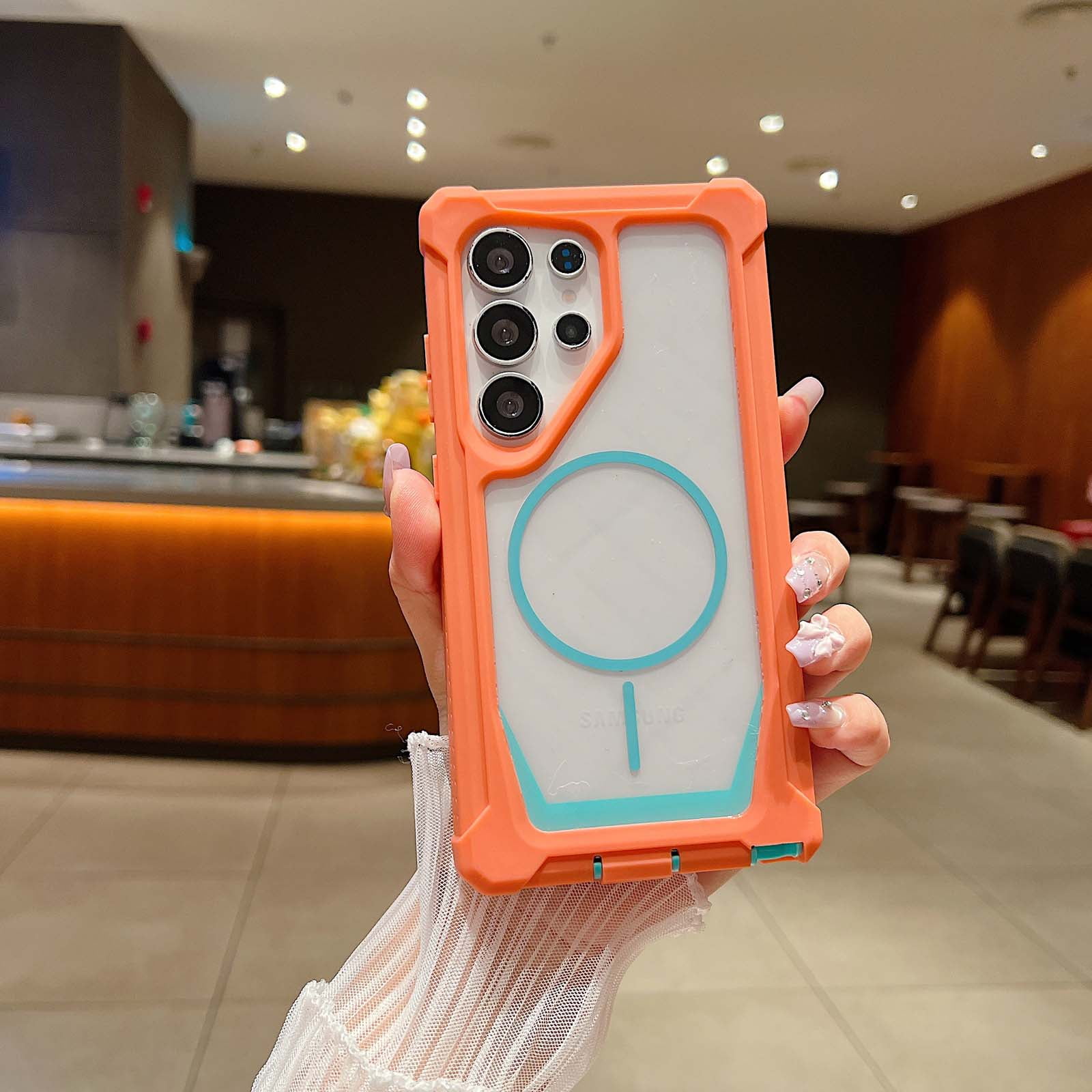 For Samsung Galaxy S25+ Phone Case,Compatible with Mag-Safe,2-in-1 ...