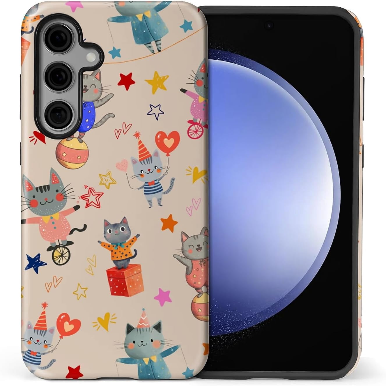 for Samsung Galaxy S25 Plus Case, Dual-Layer Hard Shell, Silicone Phone ...