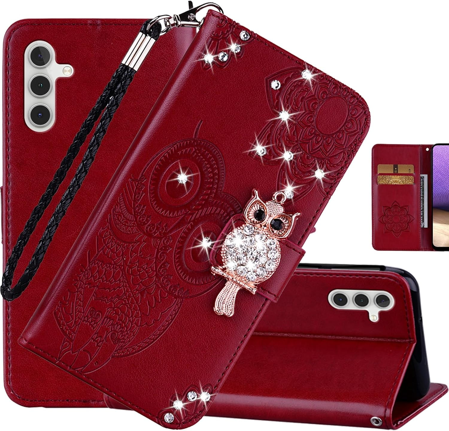for Samsung Galaxy S25 Plus (Not S25)/ Galaxy S24 Plus Wallet Case with Card Slot Holder ...