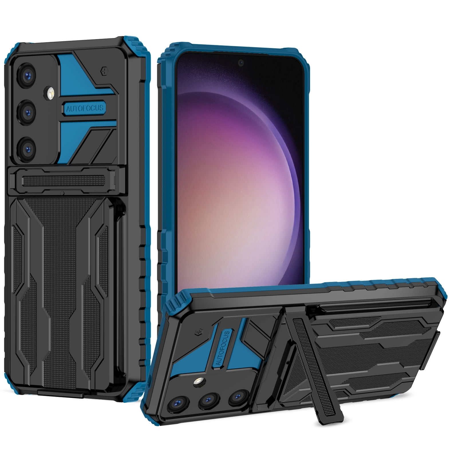 for Samsung Galaxy S25 Plus Sliding Card Slot Back Case with Hidden ...