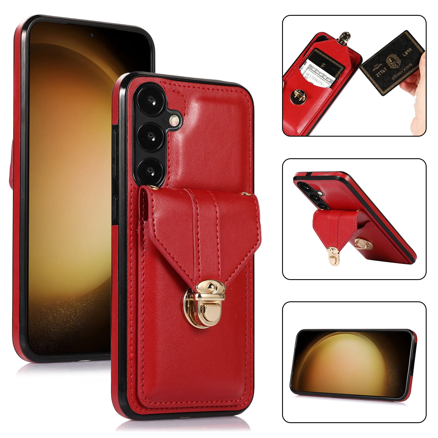 for Samsung Galaxy S25 Plus Wallet Case Crossbody, Phone Case with Card ...