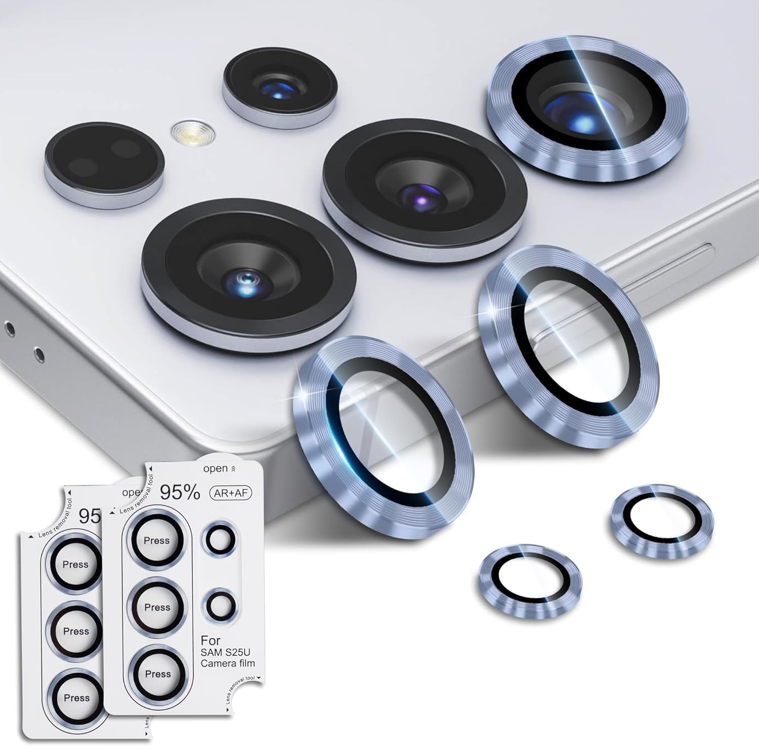for Samsung Galaxy S25 Ultra Camera Lens Protector, 2 Packs of 10 Pics ...