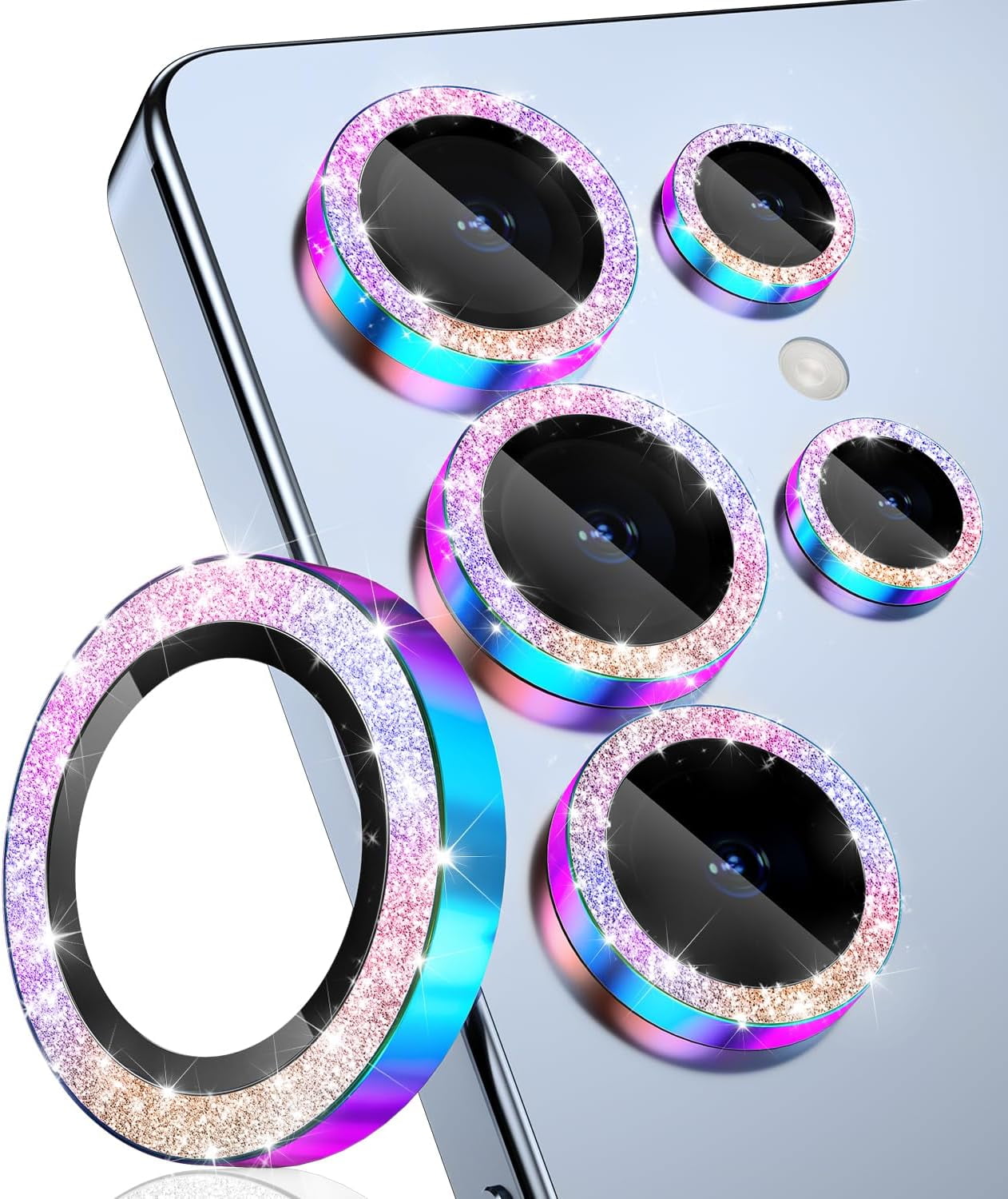 for Samsung Galaxy S25 Ultra Camera Lens Protector Bling, 9H Tempered ...