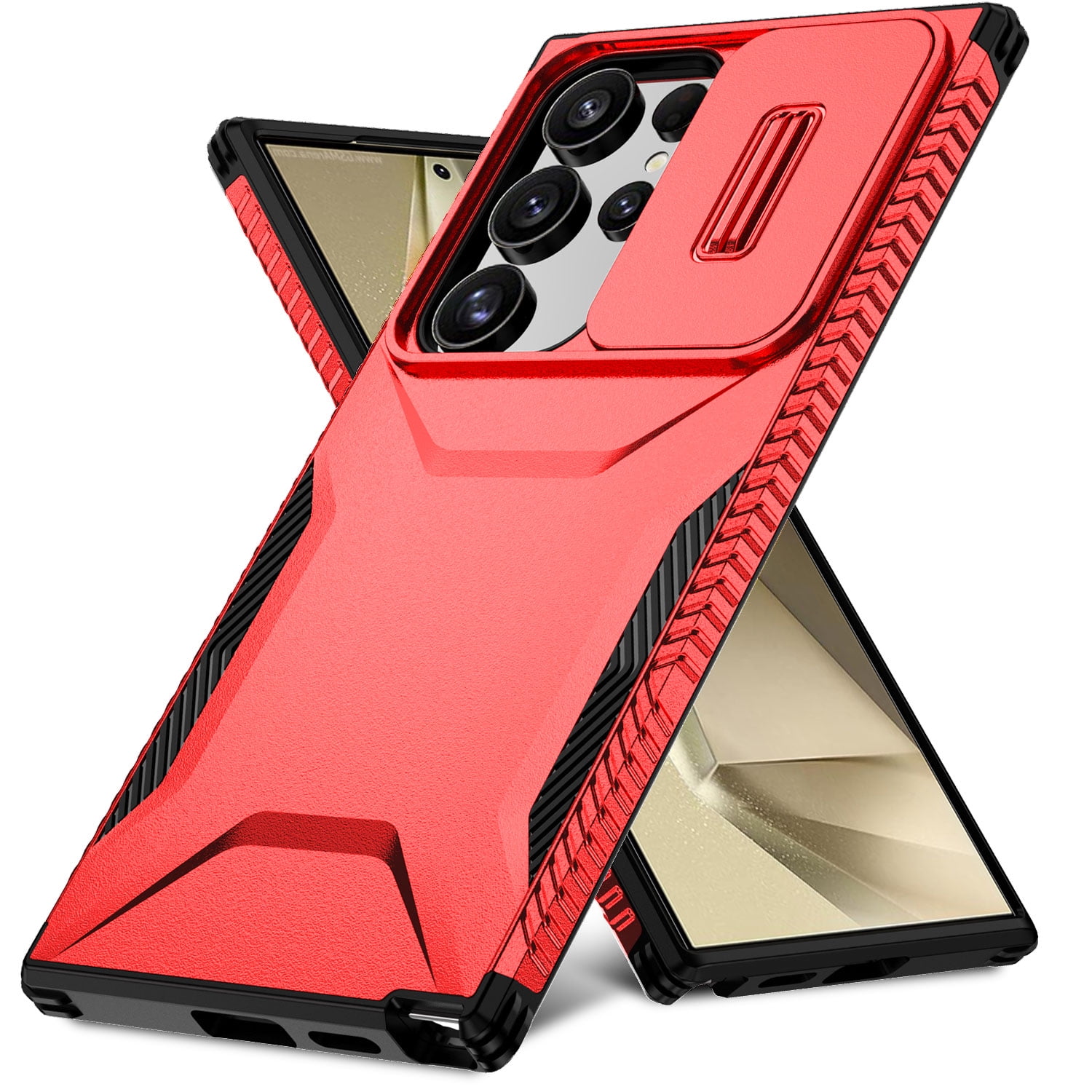 for Samsung Galaxy S25 Ultra Case with Built-in Camera Lens Slide Cover ...