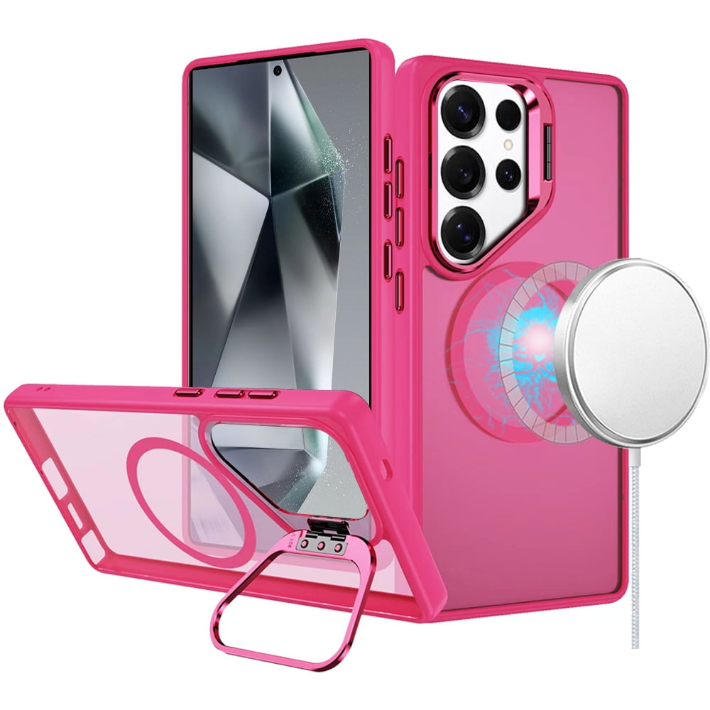 For Samsung Galaxy S25 Ultra Case, Heavy Duty Metallic Hybrid Tough TPU ...