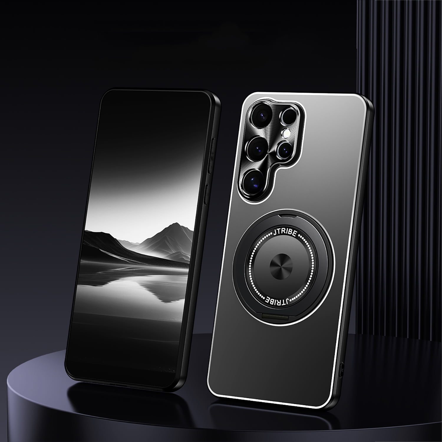 for Samsung Galaxy S25 Ultra Case with Invisible Magnetic O-Ring Stand Military-Grade Drop ...