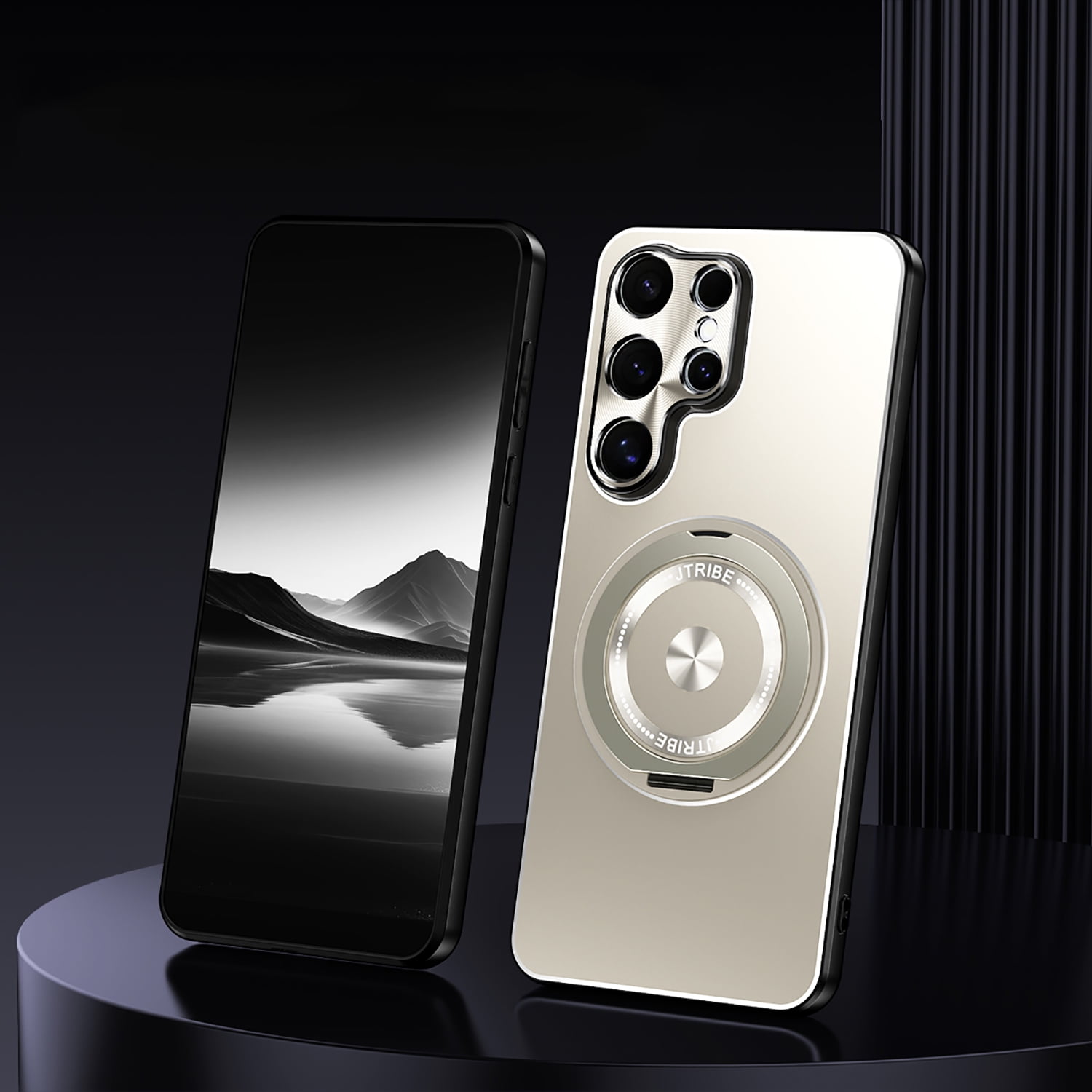 for Samsung Galaxy S25 Ultra Case with Invisible Magnetic O-Ring Stand Military-Grade Drop ...