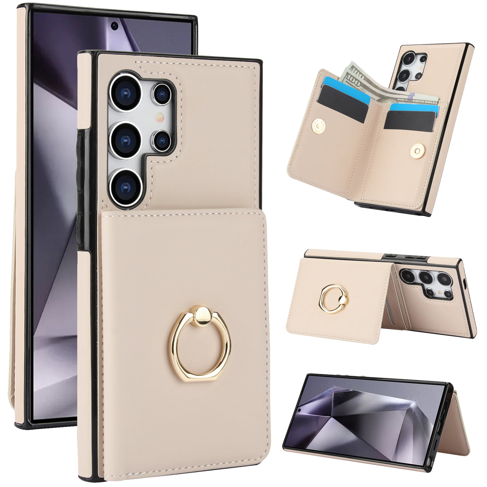 For Samsung Galaxy S25 Ultra Case Wallet Card Holder,Premium PU Leather ...