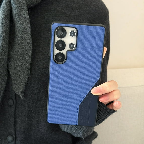 for Samsung Galaxy S25 Ultra Fabric PU Leather TPU Case, Compatible ...