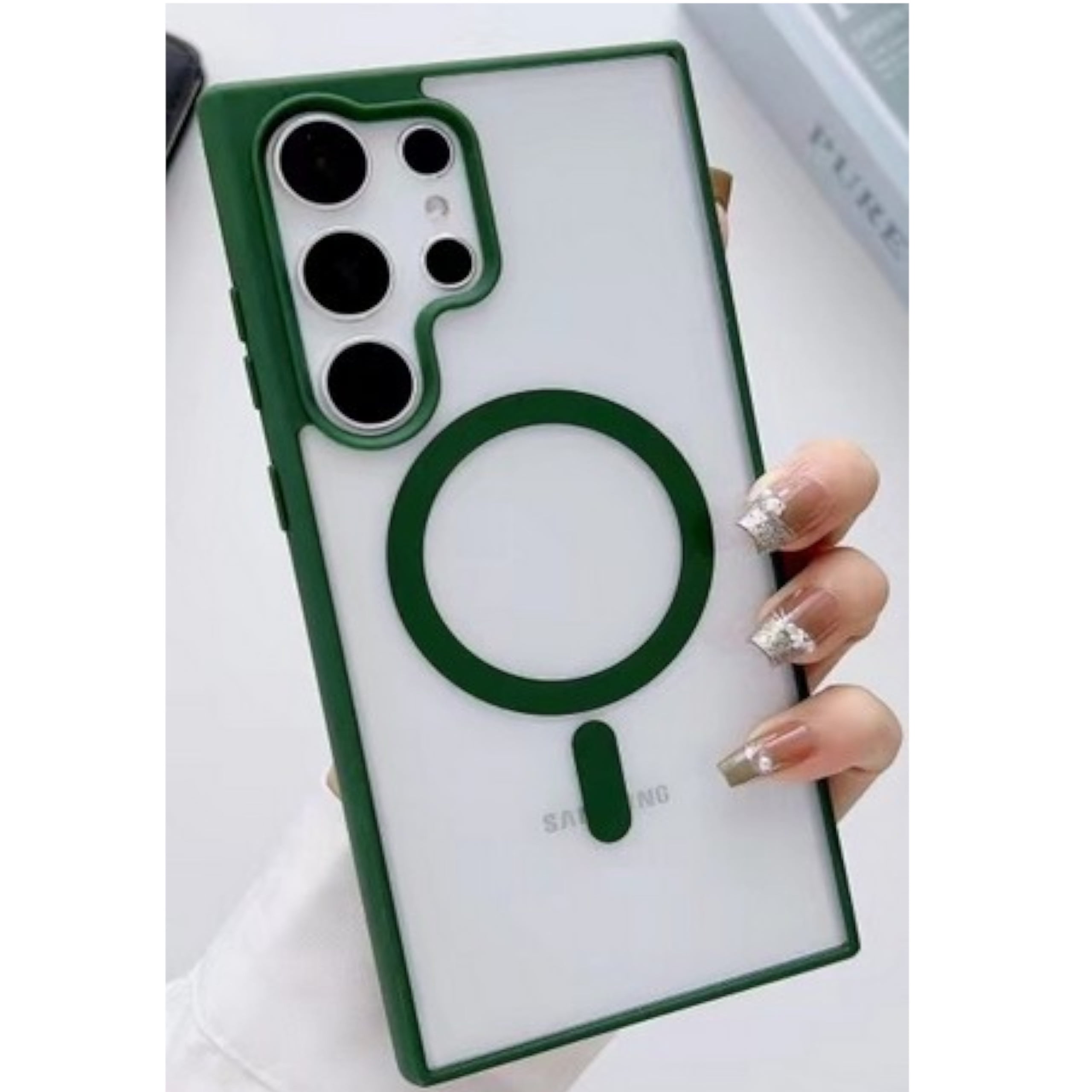 For Samsung Galaxy S25 Ultra Hybrid Clear Transparent with Color Edge ...