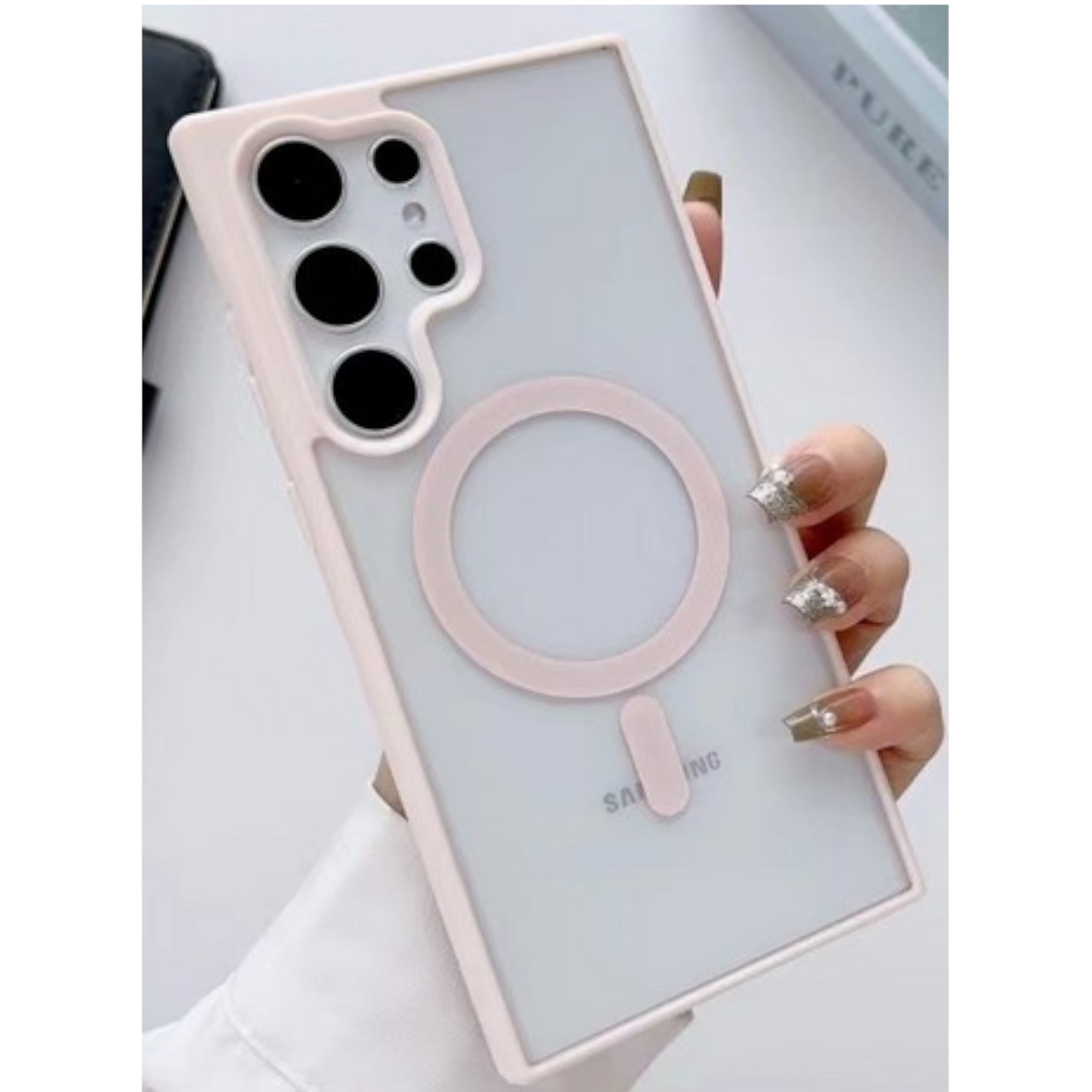 For Samsung Galaxy S25 Ultra Hybrid Clear Transparent with Color Edge ...