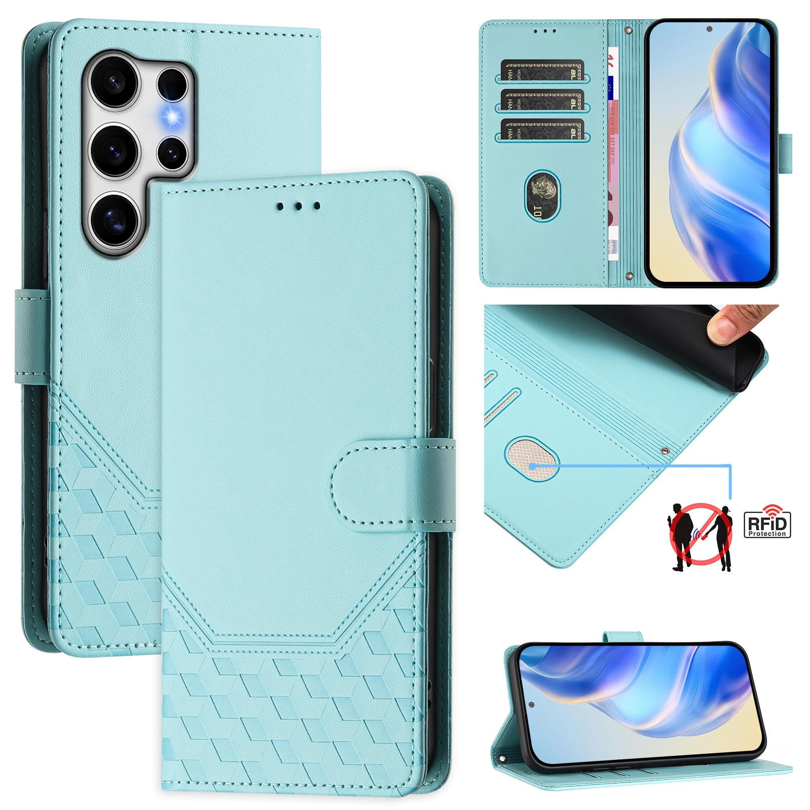 For Samsung Galaxy S25 Ultra PU Leather Flip Phone Case,With Shoulder ...