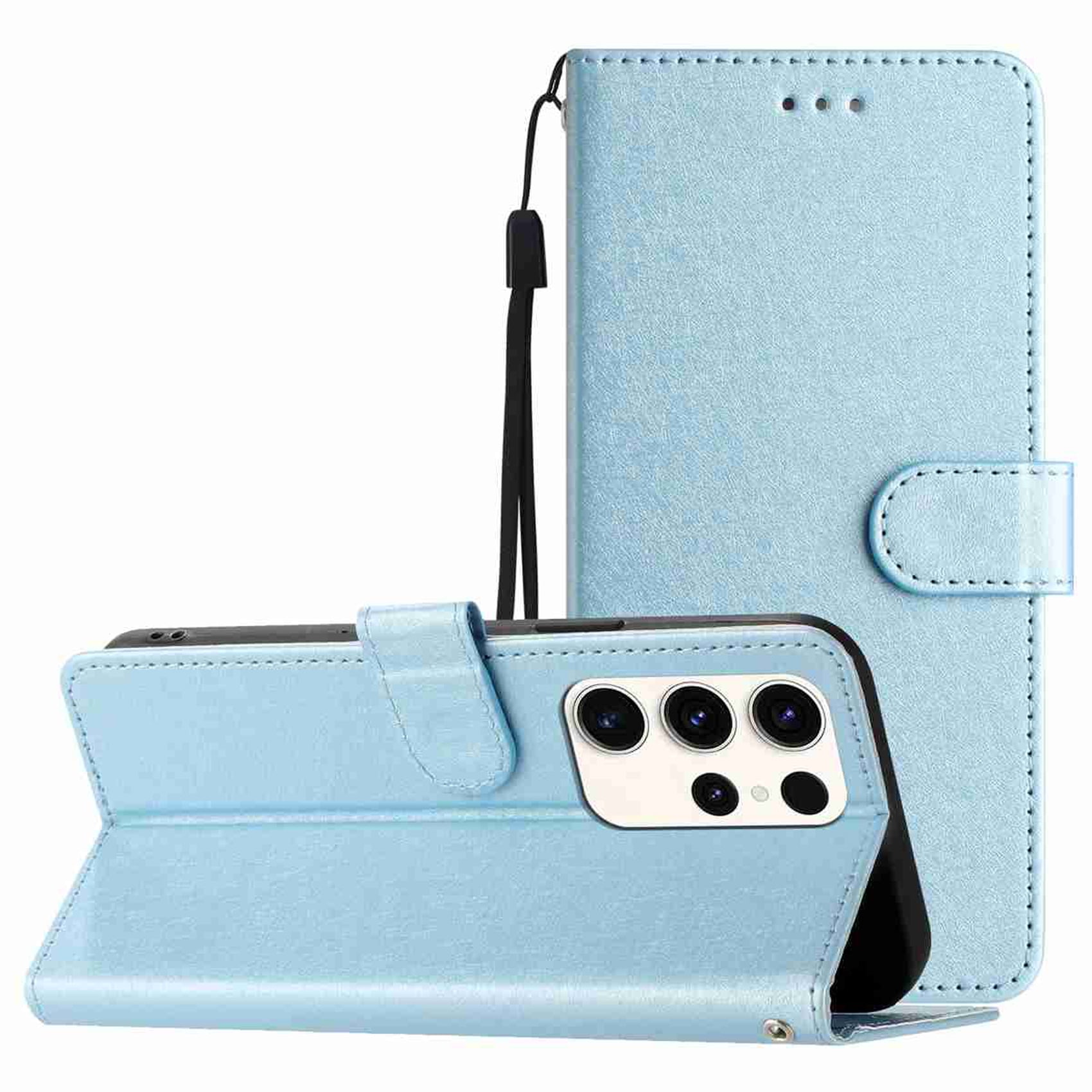 for Samsung Galaxy S25 Ultra Wallet Case, Faux Leather Flip Folio Phone ...