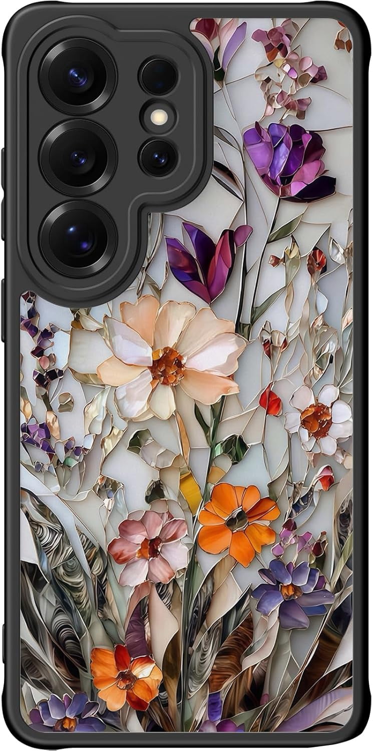 for Samsung Galaxy S26 Ultra Case Cute, Aesthetic Floral Hard Shell ...