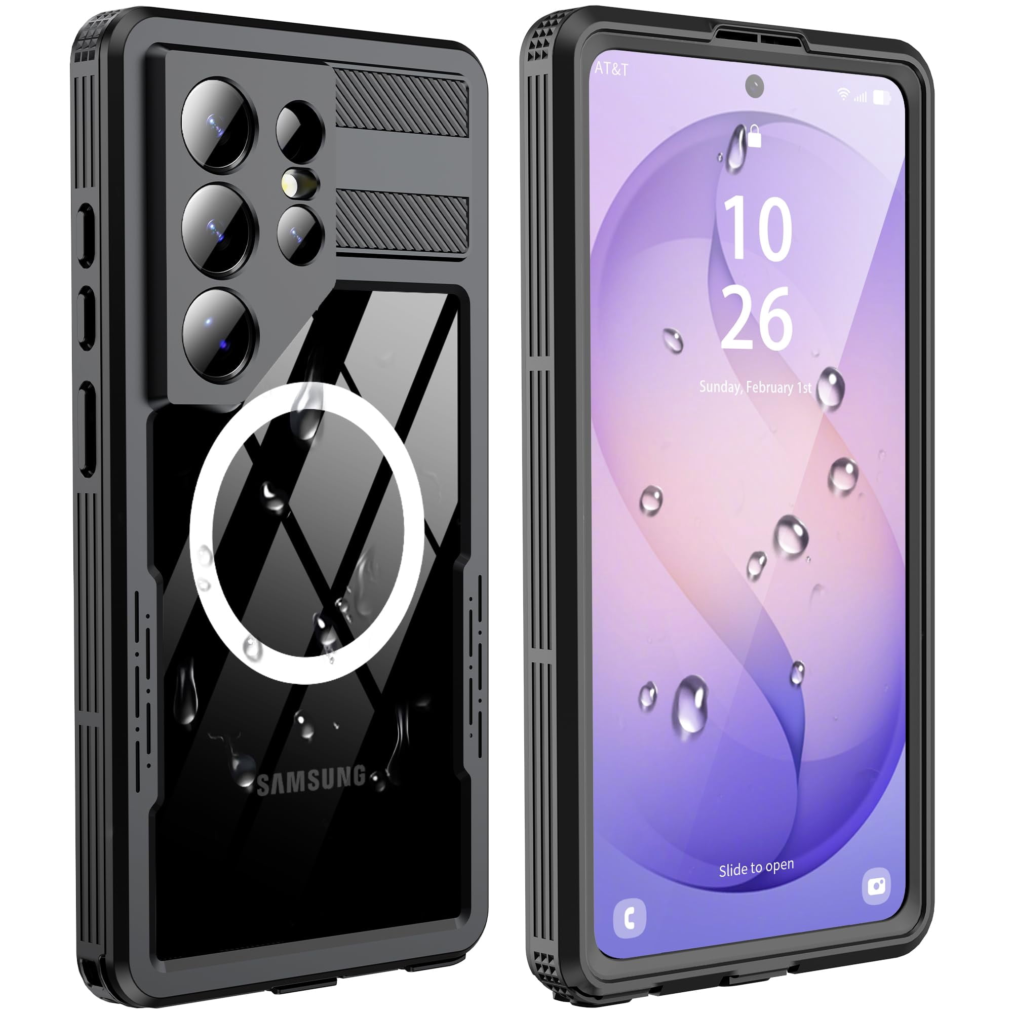 For Samsung Galaxy S26 Ultra Case Waterproof, S26 Ultra Case with Built ...
