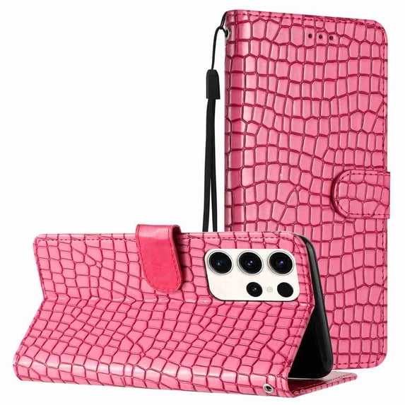 for Samsung Galaxy S26 Ultra Crocodile Texture Faux Leather Wallet Case ...