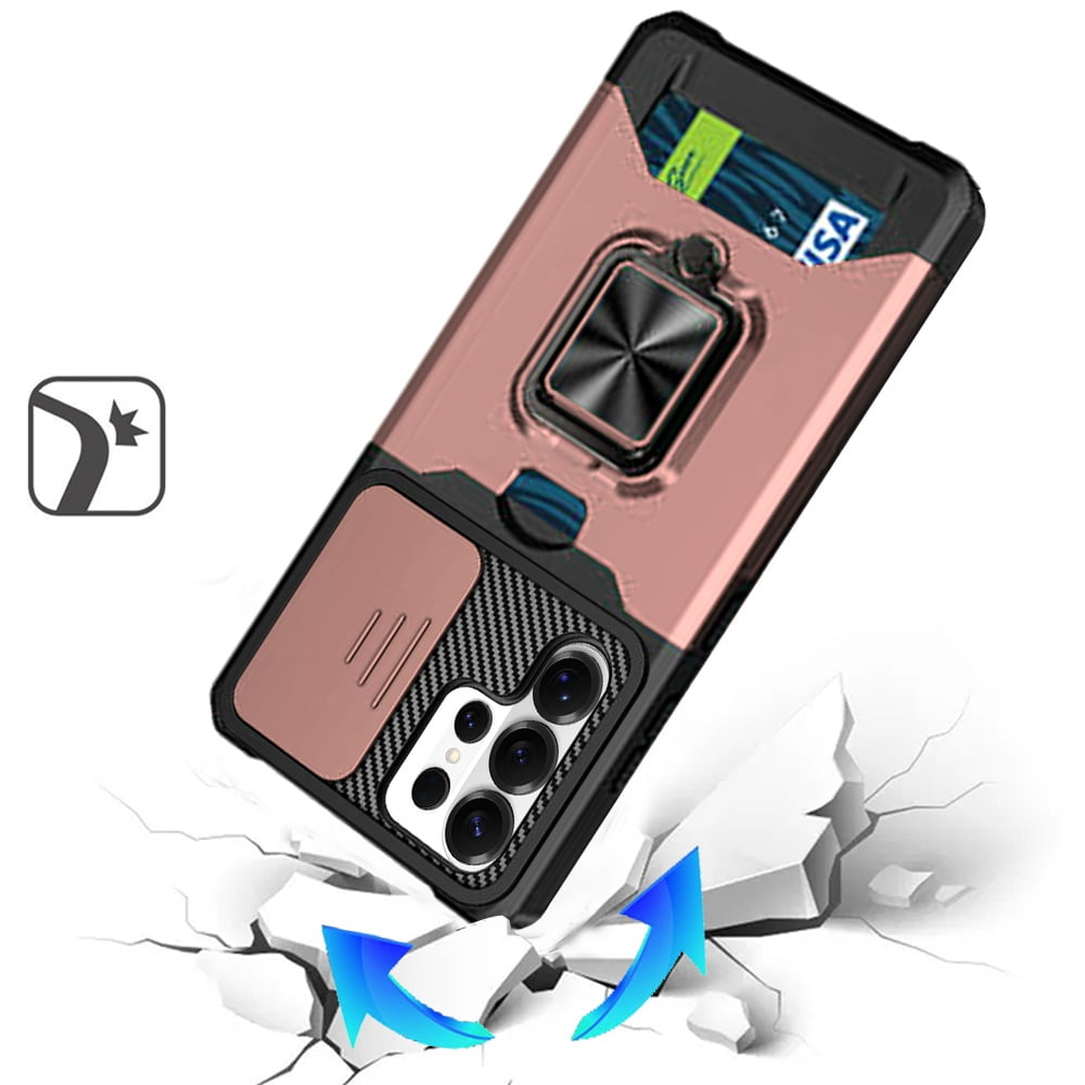 For Samsung Galaxy S26 Ultra Phone Case, Wallet Case with Ring Stand ...