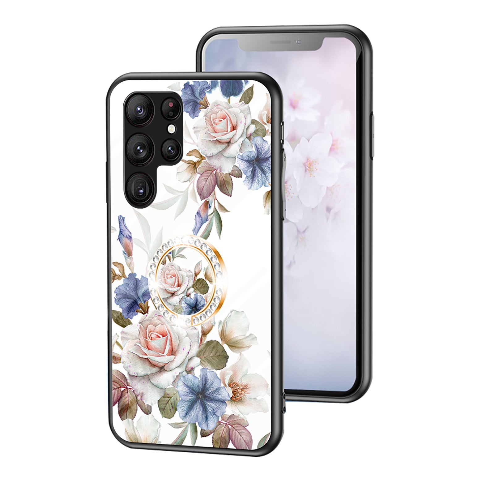for Samsung Galaxy S26 Ultra Slim Case Exquisite Floral Pattern 360 ...