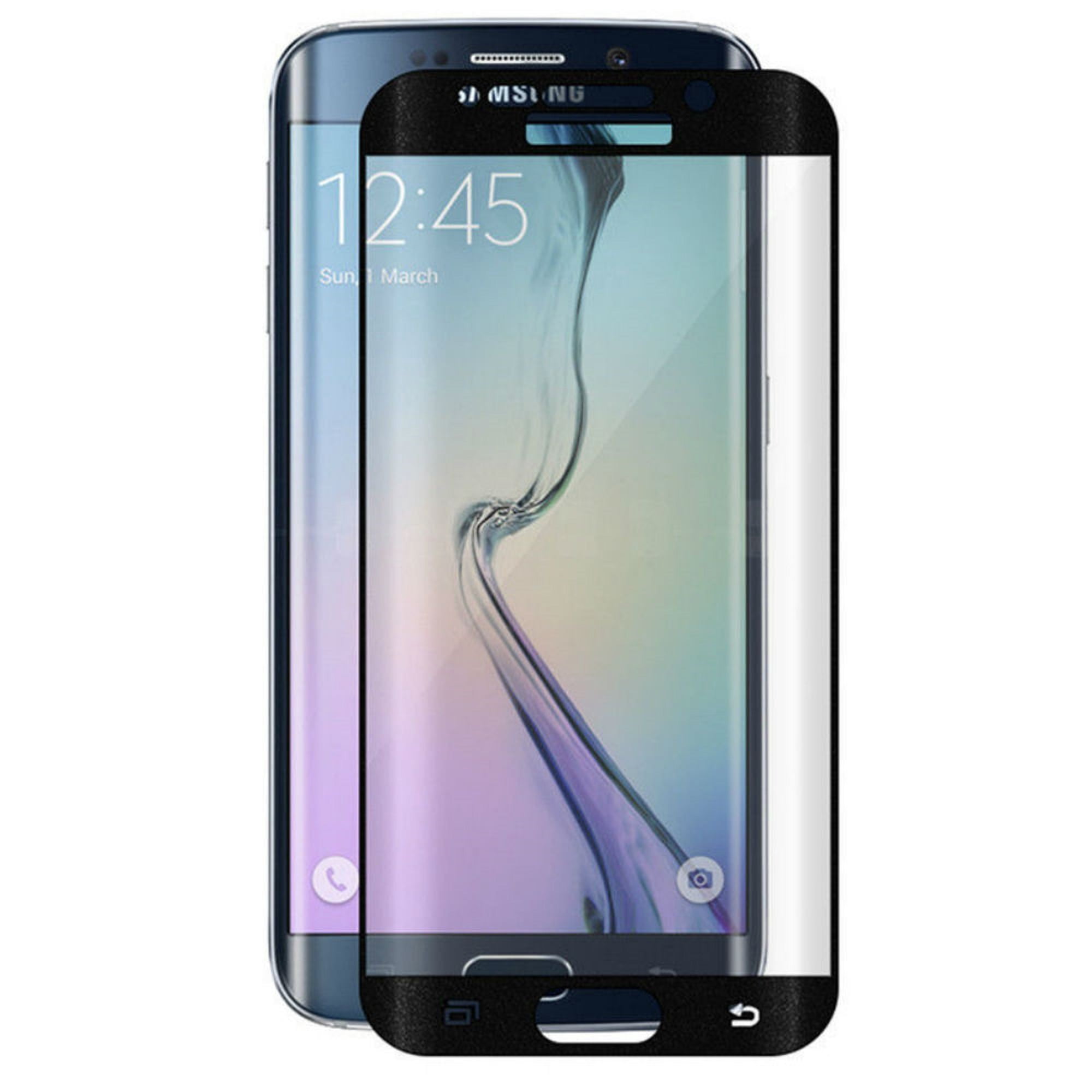 Samsung Galaxy S6 Edge Plus Black Full Cover (Black) 3D Tempered Glass ...