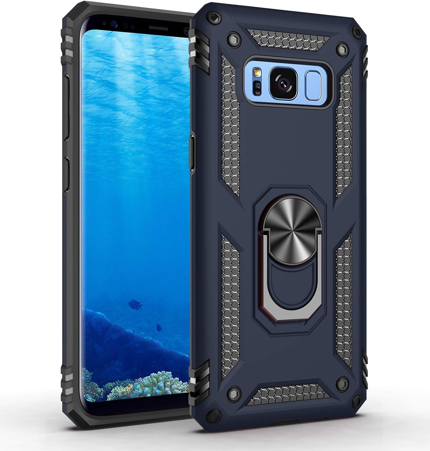 Samsung Galaxy S8 Phone Case, Extreme Protection Military Armor Dual ...