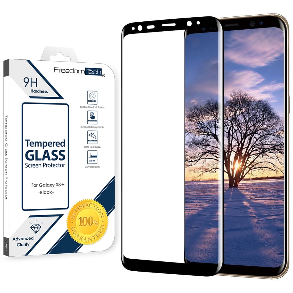 Samsung Galaxy S8 Plus Screen Protector Glass Film Full Cover 3D Curved ...